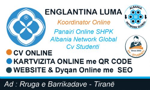 Kartevizita MASAZHI ONLINE Adresa Rruga Mujo Ulqinaku Qyteti Durres ...